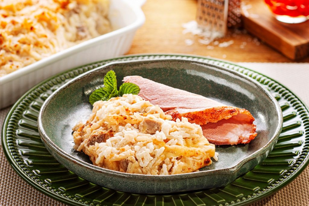 Arroz de Forno com Pernil, Maçã e Nozes - Comidinhas do chef - Receita ...