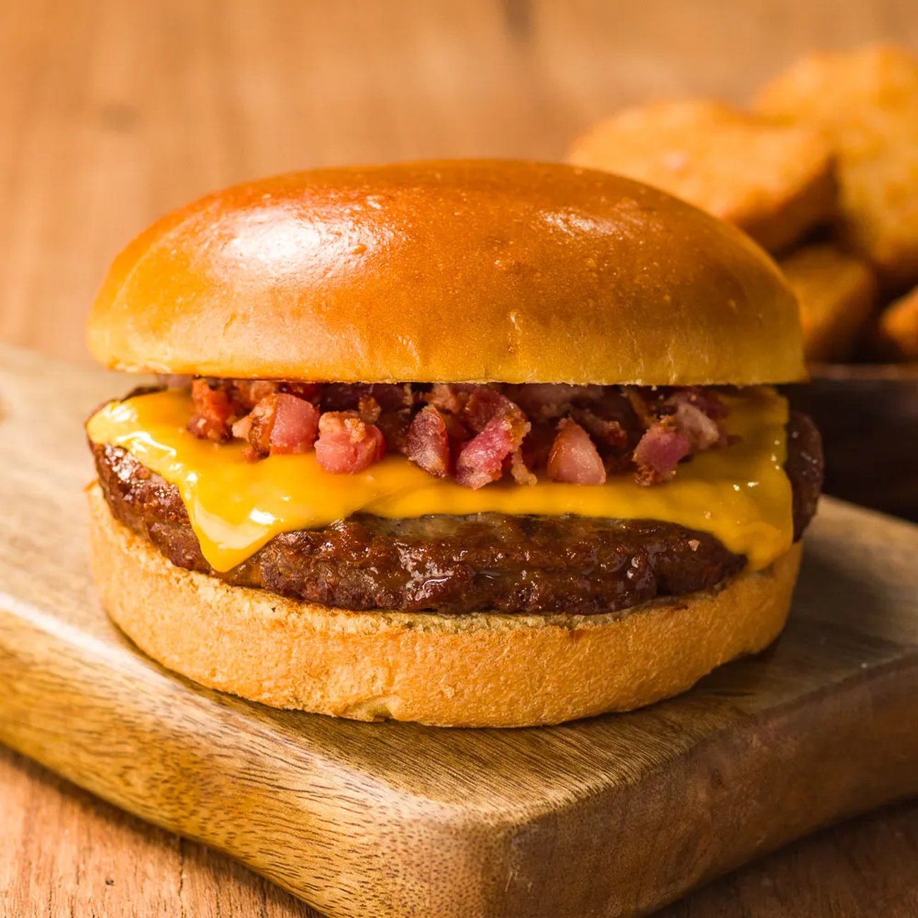 Receita de Hambúrger de picanha com cheddar e bacon - Comidinhas do ...