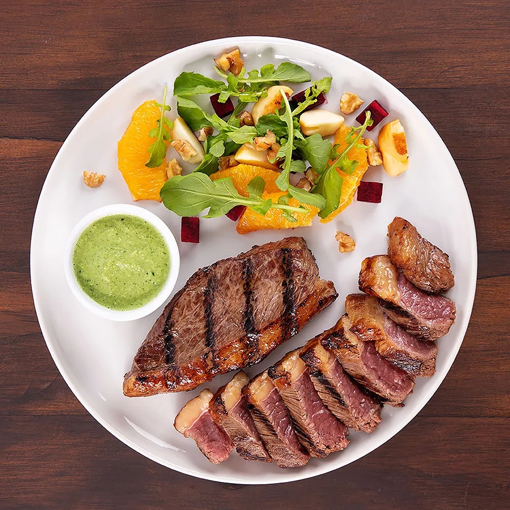 Receita de Picanha com Salsa Cremosa verde e Salada de Muçarela ...