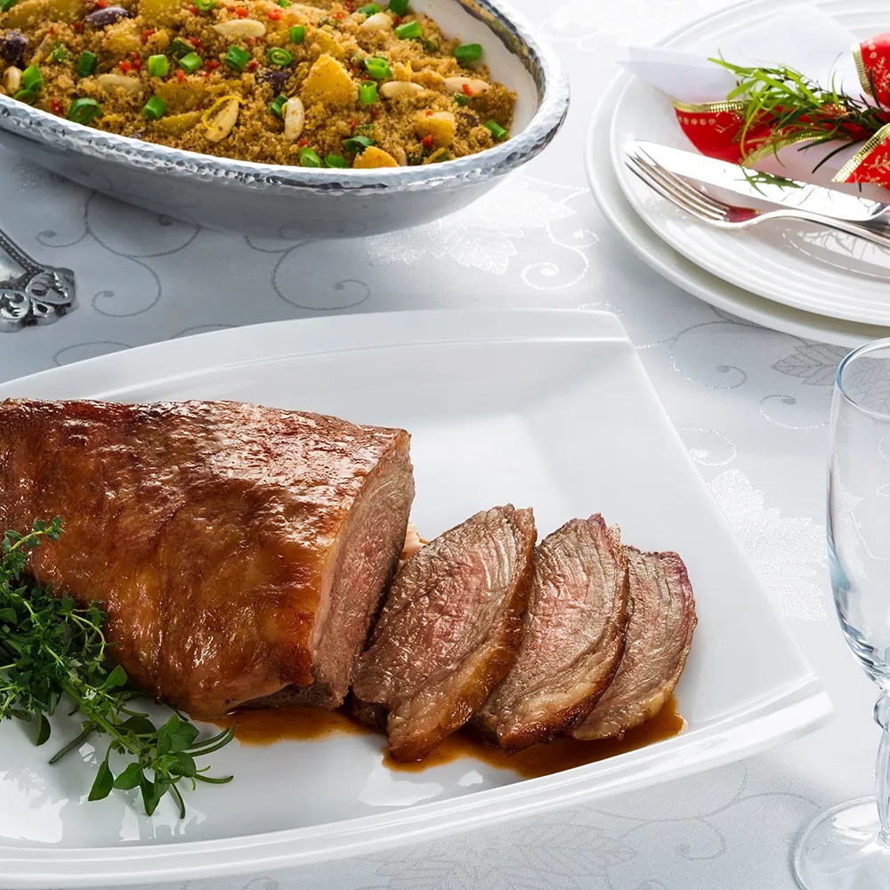 Receita de Picanha Natalina com Farofa de Pêssego - Comidinhas do chef ...