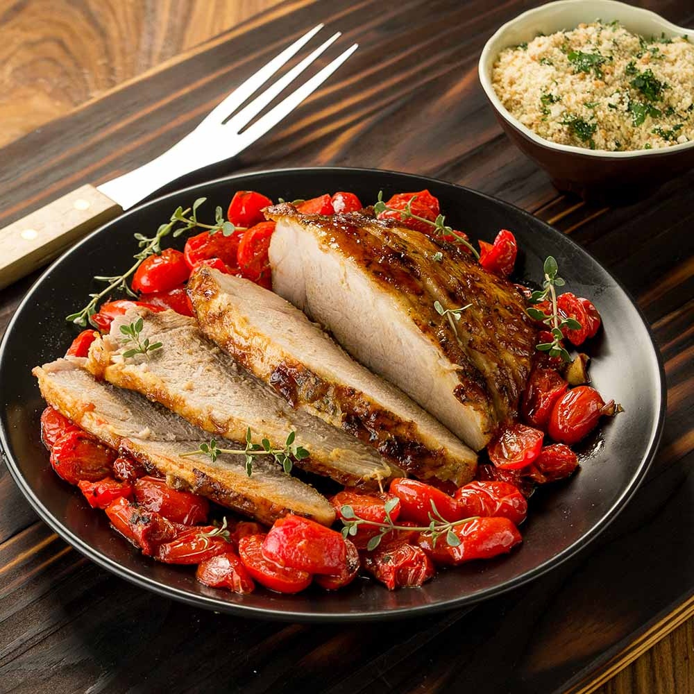 Receita de Picanha Suína com Confit de Tomates - Comidinhas do chef ...