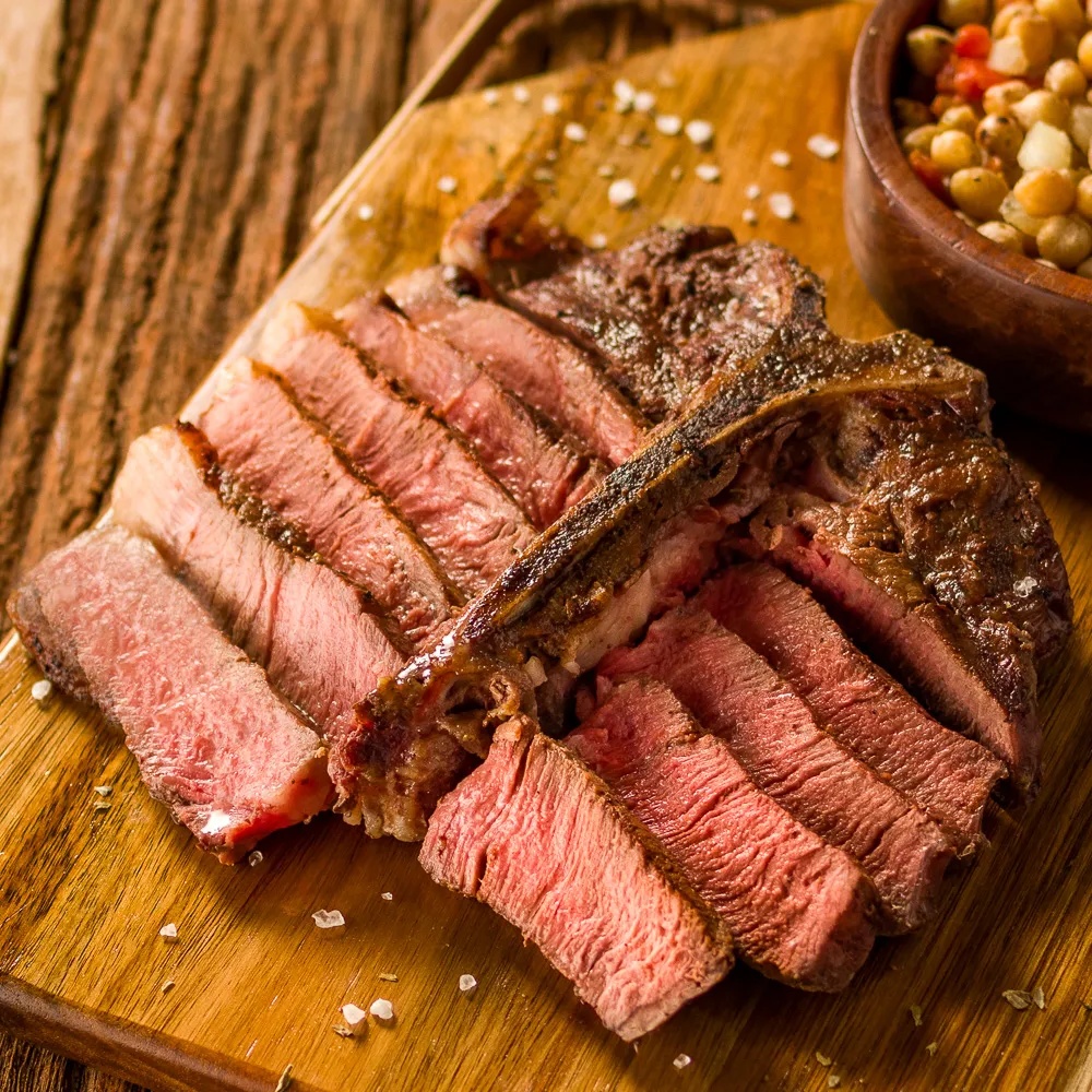 Receita de T-bone com salada de grão de bico - Comidinhas do chef ...