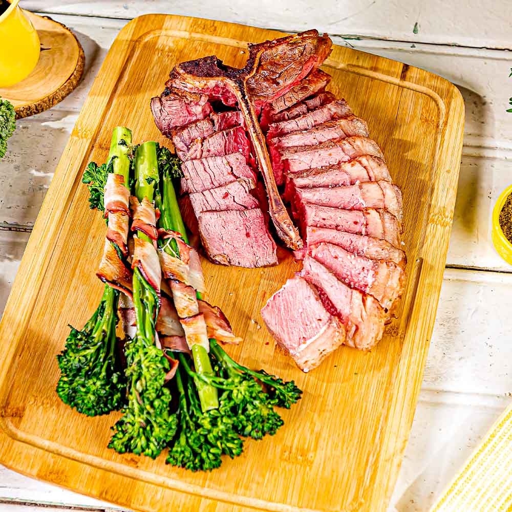 Receita de T-Bone Glaceado na Cerveja Preta e Brócolis - Comidinhas do ...