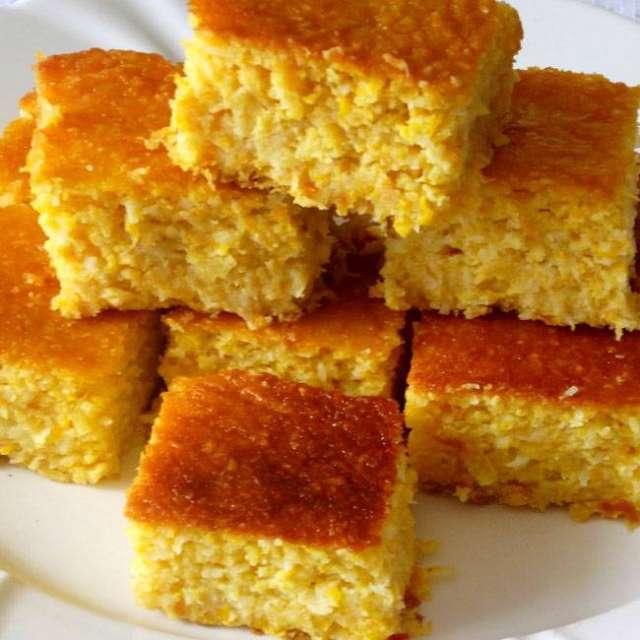 Bolo de Milho com Coco - Comidinhas do Chef