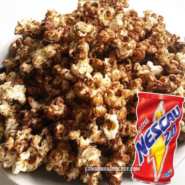 Pipoca Doce com Nescau - Comidinhas do Chef