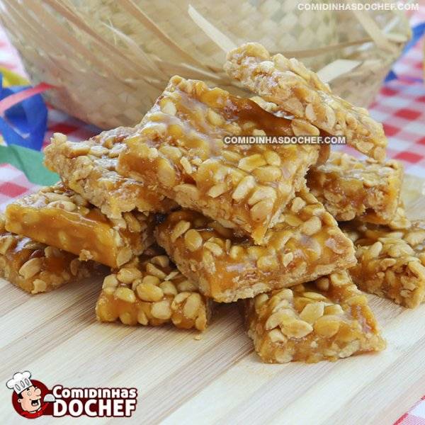 Pé de Moleque Tradicional - Comidinhas do Chef